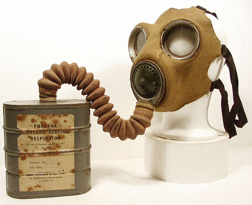 Puretha Industrie oder Zivilschutzschutzmaske, Tragegeschirr fehlt